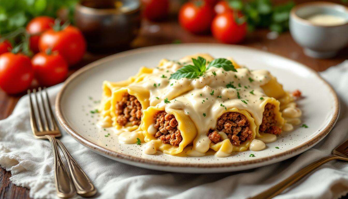 Cannelloni ripieni di carne al forno: come prepararli con besciamella ...